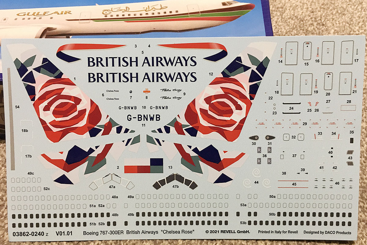 Aircraft I've Flown Part III - 1/144 Revell B767-336 Double Build ...