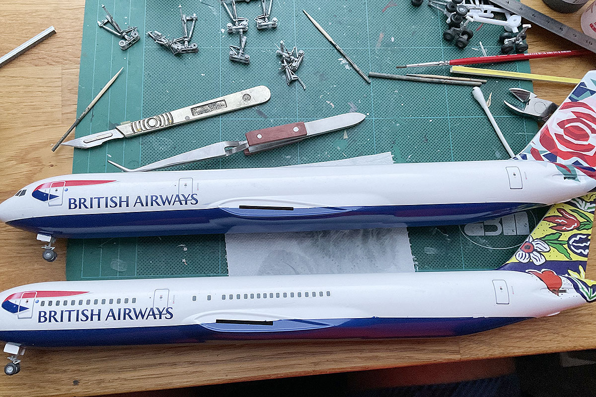 Aircraft I've Flown Part III - 1/144 Revell B767-336 Double Build ...