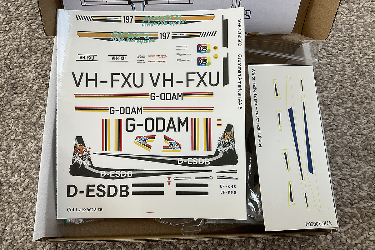 Aircraft I've Flown Part IV - VFR Models AA-5A Kit - Work in Progress ...