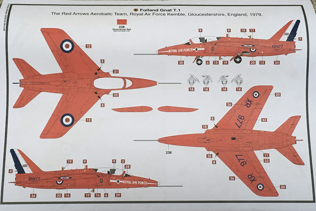 Airfix 1/48 Folland Gnat T.1 - Work in Progress - Aircraft ...